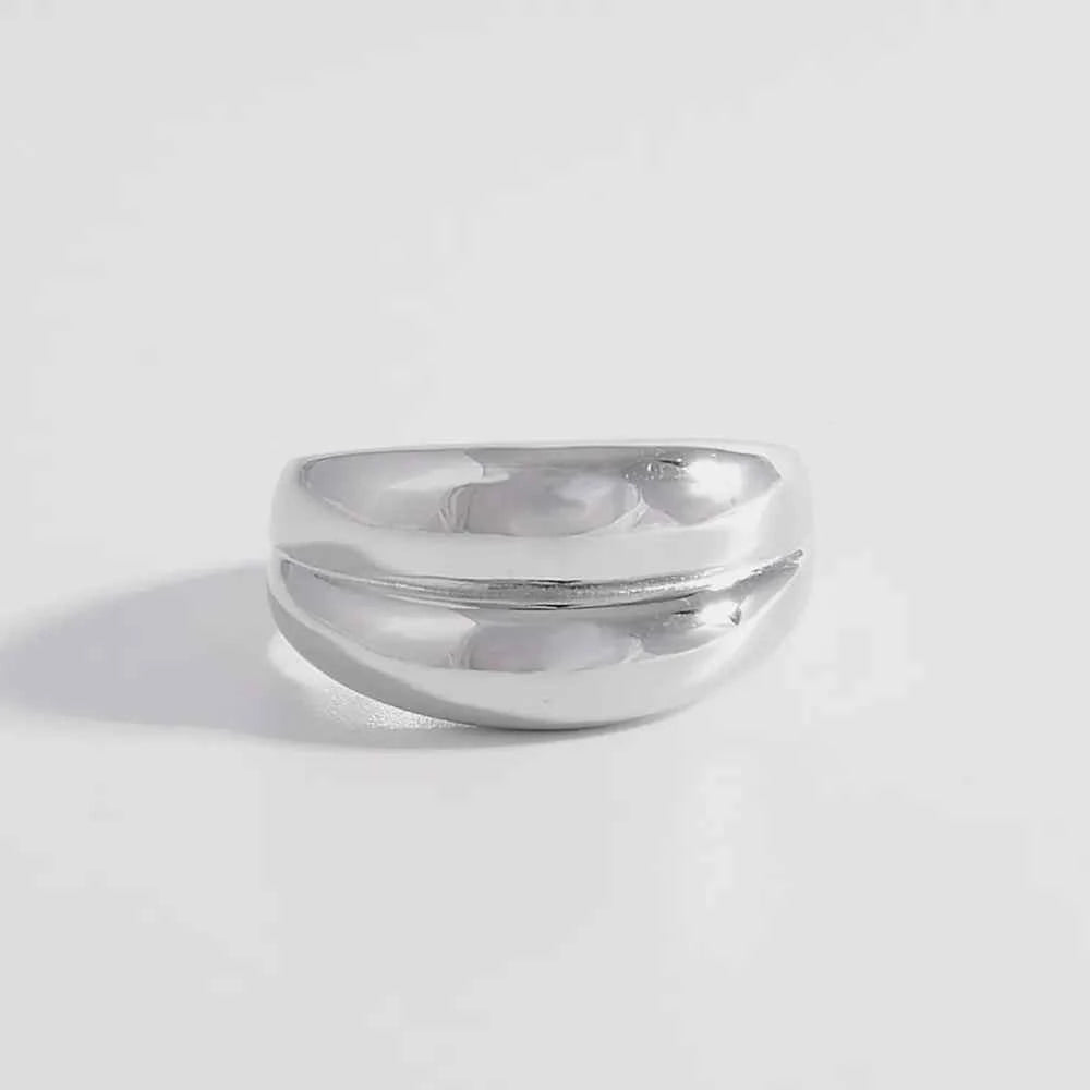 925 Sterling Silver Bulging Ring - Mr. Gem & Company